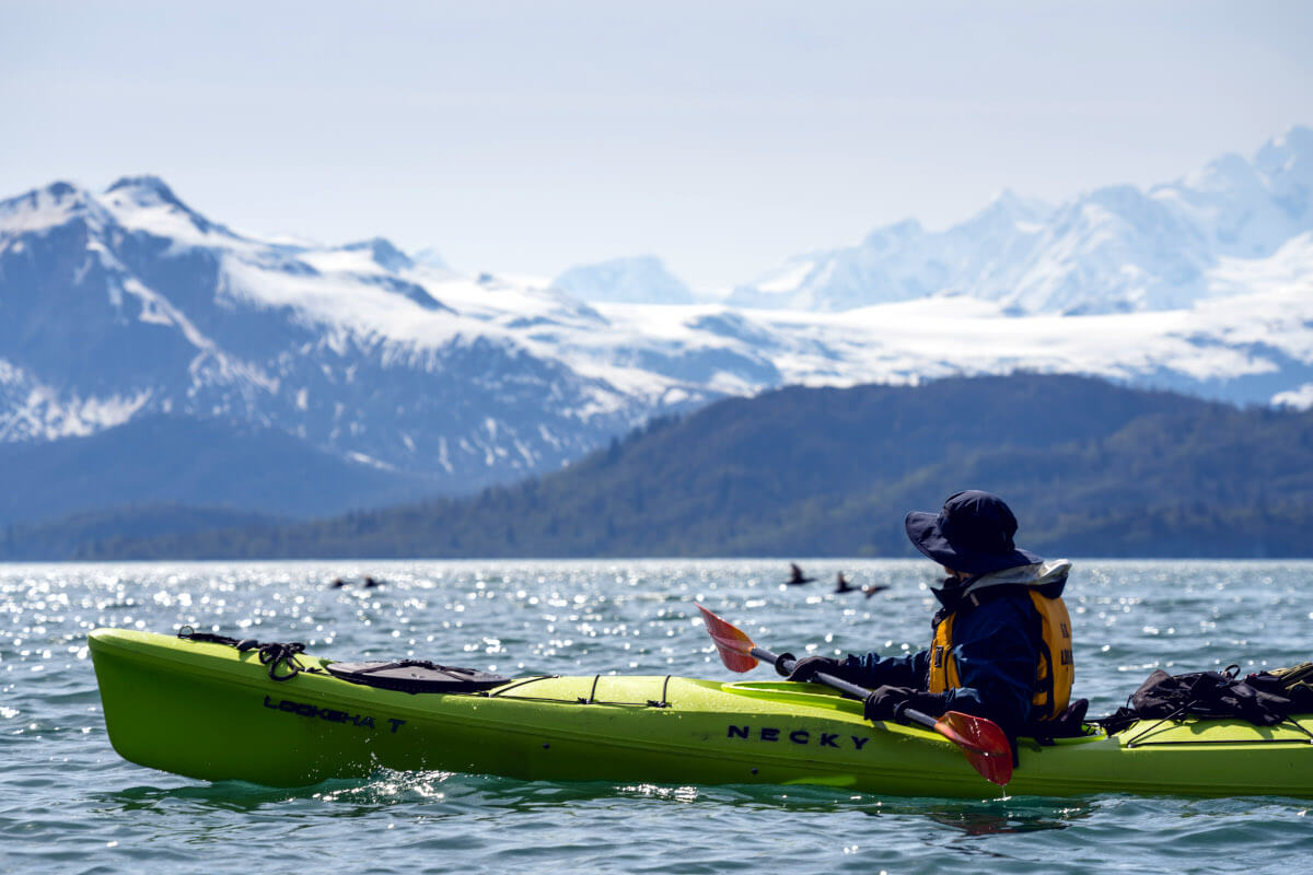 UnCruise-Alaska-Guest-Kayak-in-Glacier-Bay - Sunstone Tours & Cruises